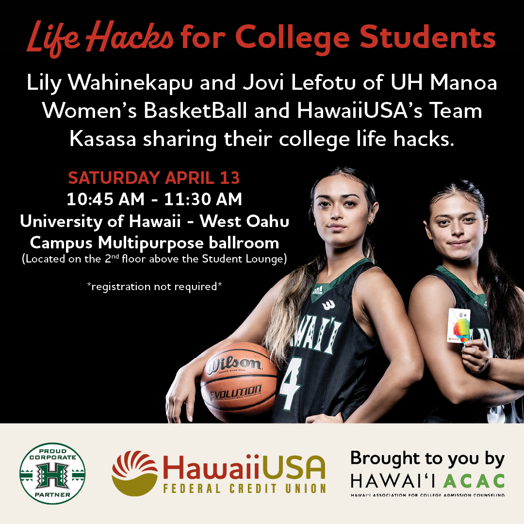 Life Hacks for College Students - HawaiiACAC